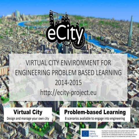 Scientix 11th SPNE Brussels 18 Mar 2016: eCity | PPTX