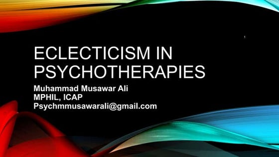 Comparison and similarties and differences among psychotherapy | PPT