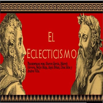 Eclecticismo Que Es