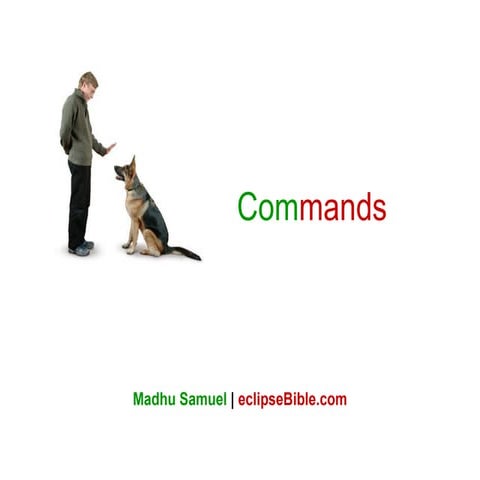 Eclipse Commands Ppt