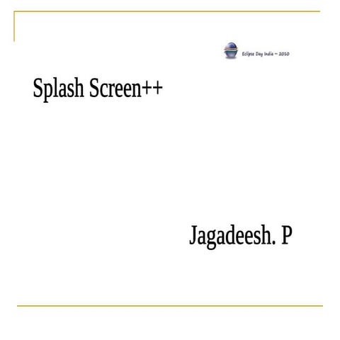 Splash Screen ++ | PPT