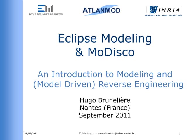 Eclipse Modeling And Modisco An Introduction To Modeling And Model Driven Reverse Engineering 9154