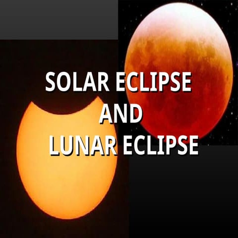 Solar and lunar eclipses | PPTX