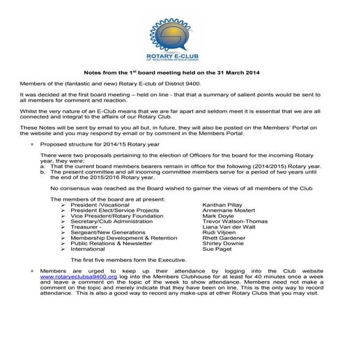 Eclub notice 1 | PDF