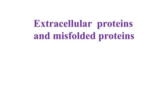 PROTEIN MISFOLDING AND DISEASES ASSOCIATED WITH THEM | PPTX