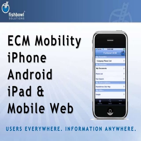 Mobile ECM for the iPad, iPhone, Android and Mobile Browsers | PPT