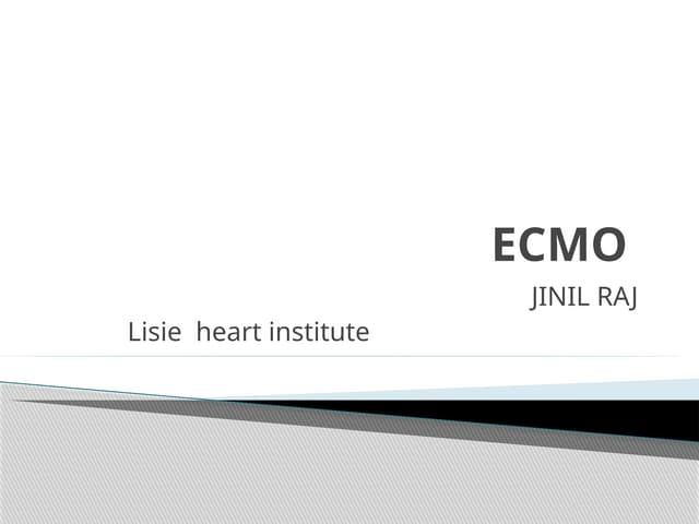 Ecmo Introduction To Va Vv Ecmo Ecpr Ppt