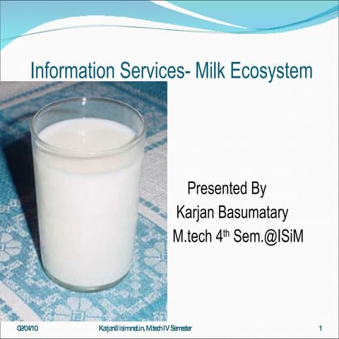 Ecm On Milk | PPT