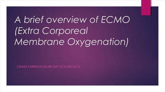ECMO Lifesaving Heart and Lung Support at Positron Hospital | PDF
