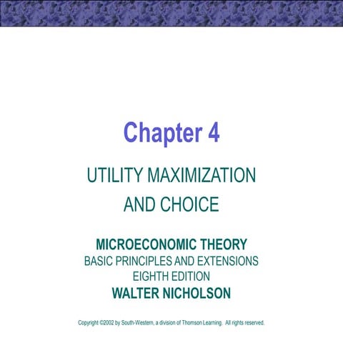 MICROECONOMIC THEORY | PPT