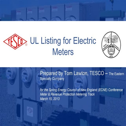UL Listing for Electric Meters | PPT