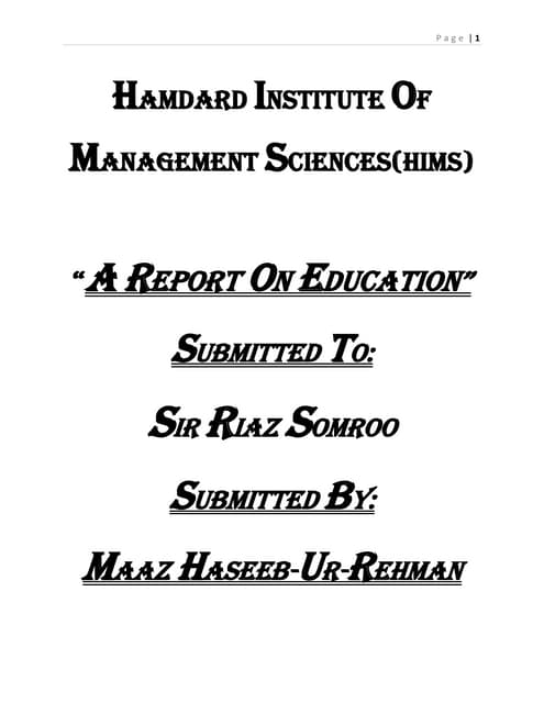 Education Power point Presentation | PPTX