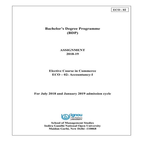 ignou Eco 2-em-solved-assignment-2018-19 | PDF