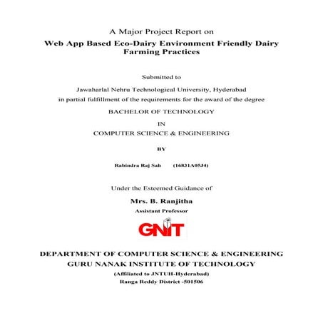 Eco dairy environment friendly dairy farming practices | PDF