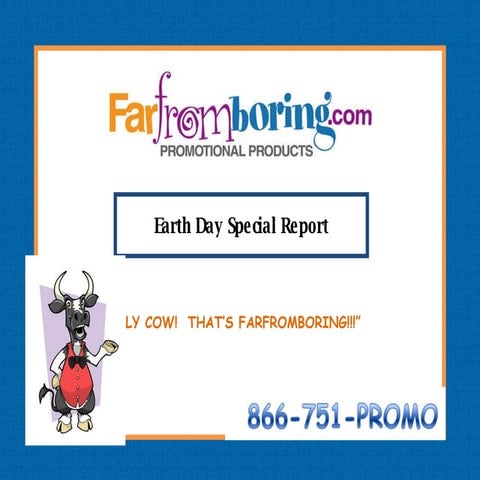 Eco Friendly Promotional Products for Earth Day | PPT