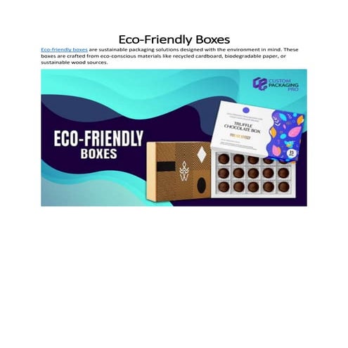Eco-Friendly Boxes | DOCX