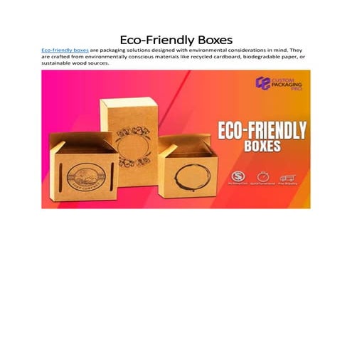 Eco-Friendly Boxes | DOCX