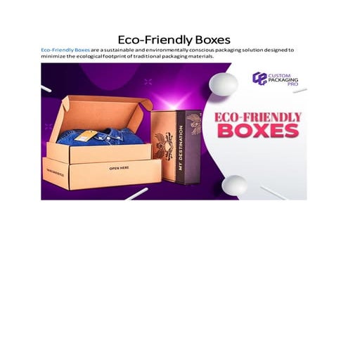 Eco-Friendly Boxes | PDF | Environment | Science