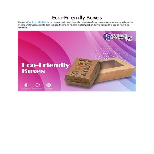 Eco-Friendly Boxes | PDF