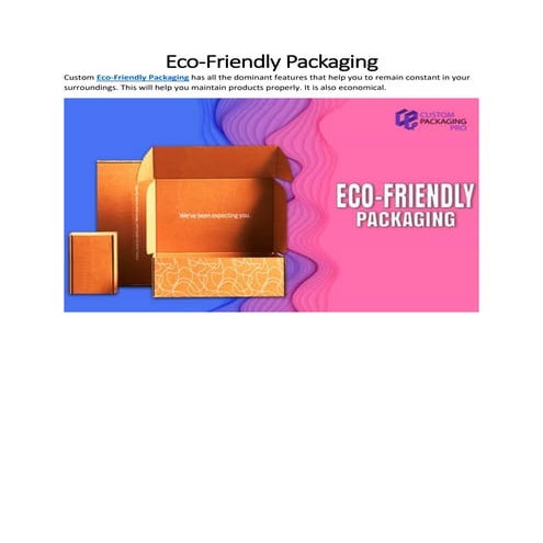 Eco-Friendly Packaging | DOCX