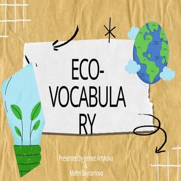 ECology-vocabulary we can save the world.pptx