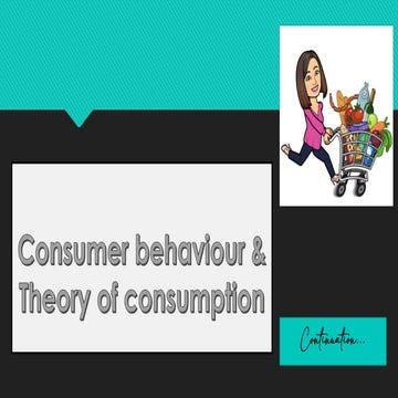 Eco week 11- consumer behavior | PPT