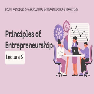ECONOMICS AND ENTREPRENEURS LESSONSS AND | PDF