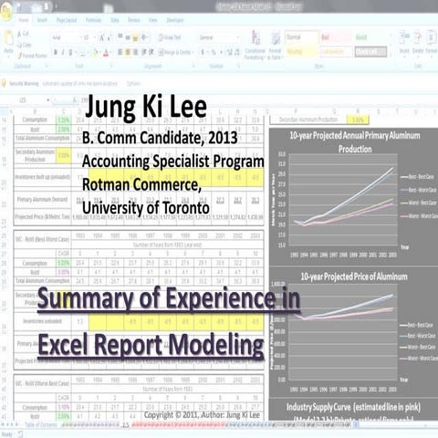 Summary of Excel Skills | PDF
