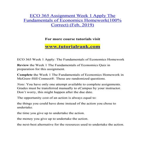 Eco 365 eco365 | PDF