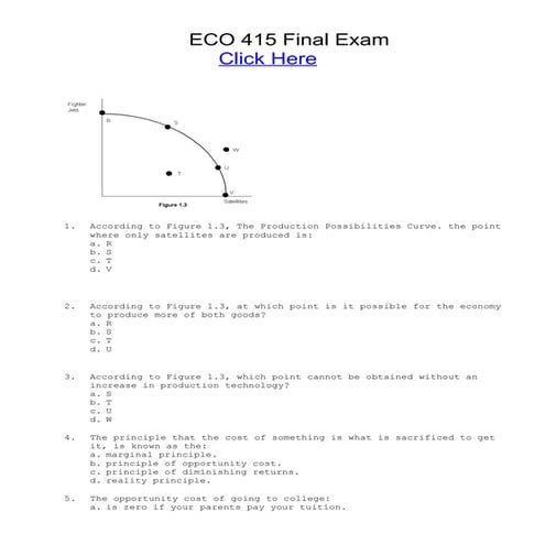 Eco 415 final exam | RTF