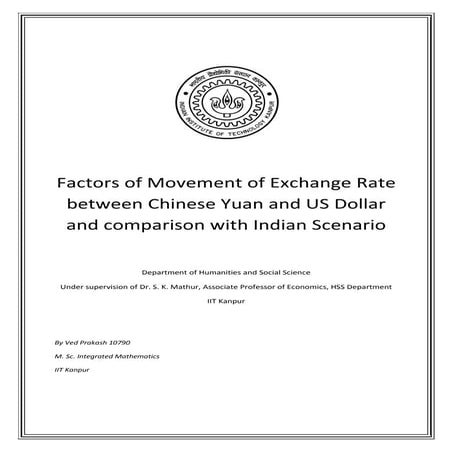 Chinese Yuan Movement and Comparison with Indian Rupee | PDF