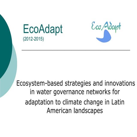 Módulo 3 introducción a la adaptación al cambio climático | PPTX
