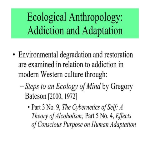 Addiction & Adaptation | PPT