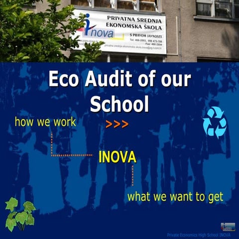 Eco Audit of Our School - made by students of Inova | PPT