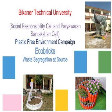 Eco Bricks: Ultimate way to make Plastic and Polythene free Environment ...