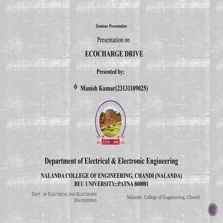 EcoCharge Drive: Revolutionizing Sustainable Green Mobility with ...