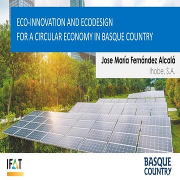 Eco-Innovation and Ecodesign for a Circular Economy in Basque Country | PPT