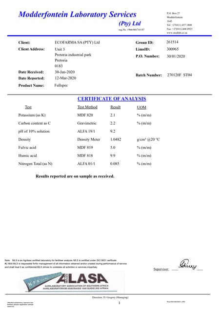 Automotive grade urea coa | PDF | Commodities | Economy