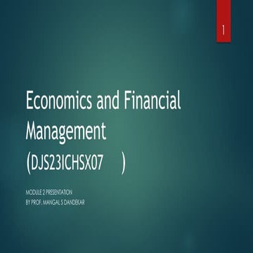 Chapter 3: Economics | PPT