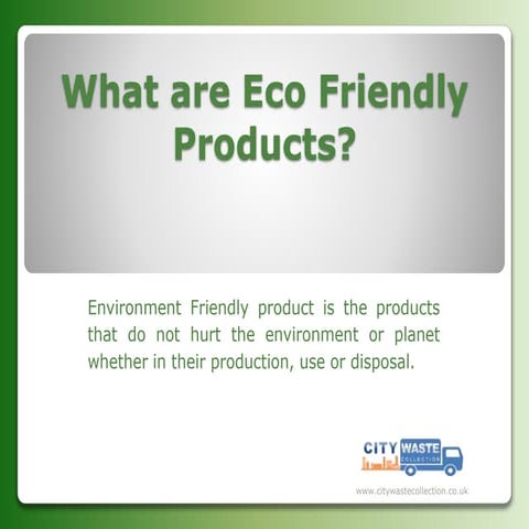 Eco Friendly Products | PPTX