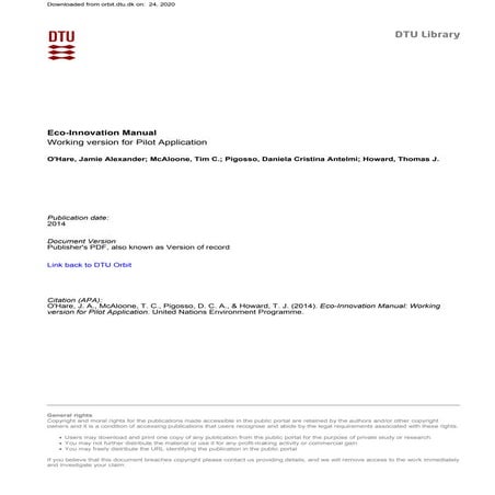 Eco innovation manual (1) | PDF