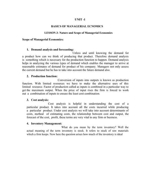 Managerial economics ppt | PPTX