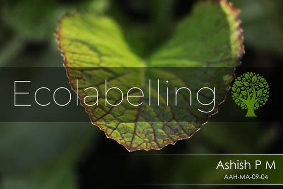 Ecolabelling | PPT