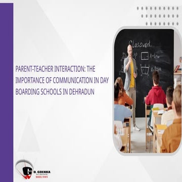 Parent-Teacher Interaction: The Importance of Communication in Day ...