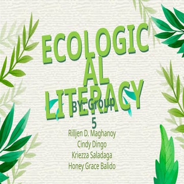 Ecoliteracy G5 Building Literacies Across 21st Century[Autosaved].pptx