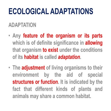 Adaptations of plants- Xerophytes and hydrophytes | PPTX