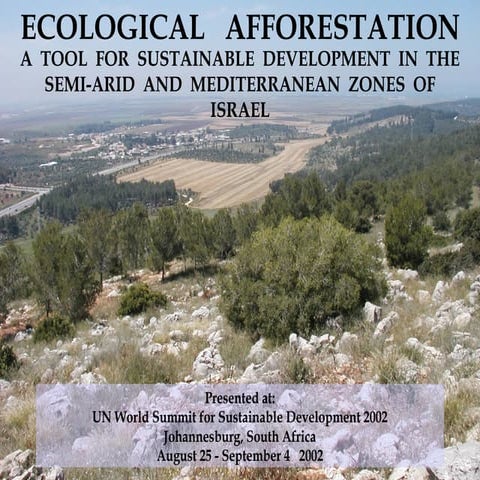 Ecological Afforestation in Israel | PPT