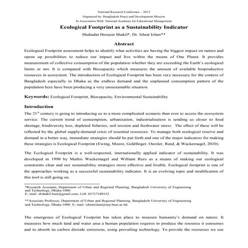 Ecological footprint, | PPTX