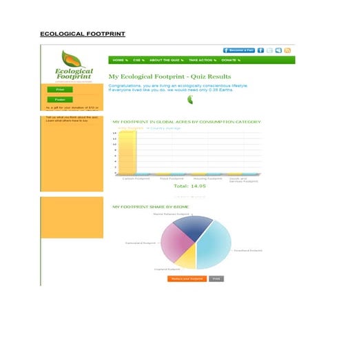 Ecological footprint | PDF