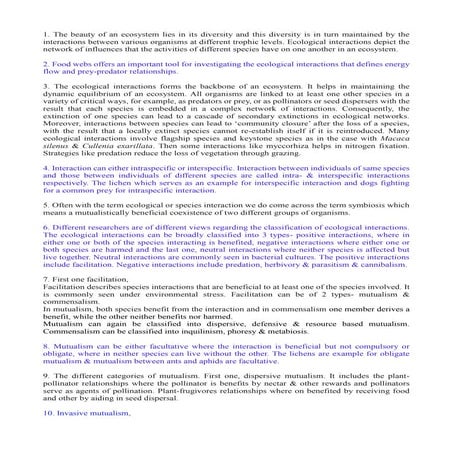 Mutualism and Neutralism | PPTX